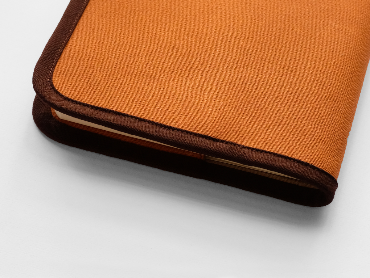 A5 Fabric Cover - Orange [Piping] – Elia Note
